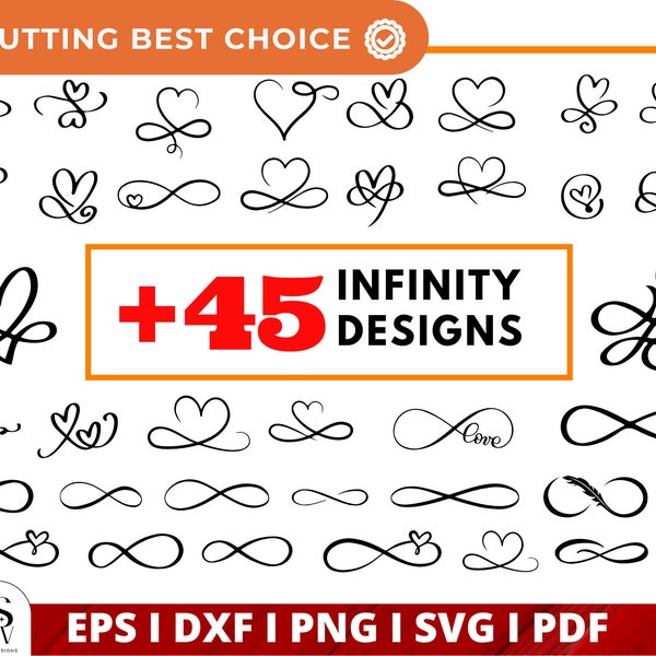 Infinity Heart Svg - Etsy