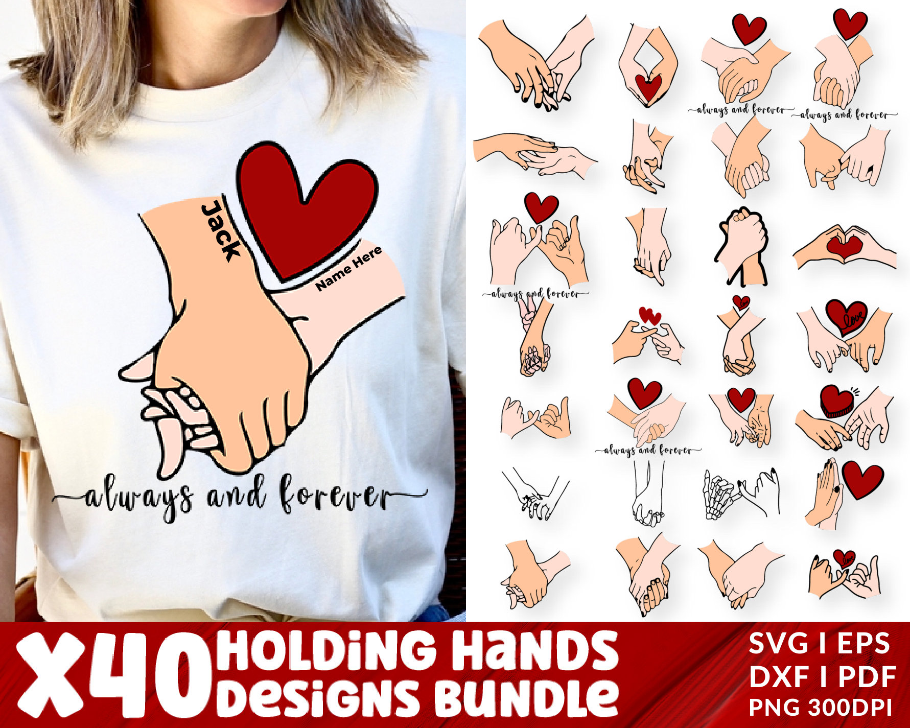 Holding Hands SVG, Pinky Hold, Love, SVG Cut File, Customize With Your ...