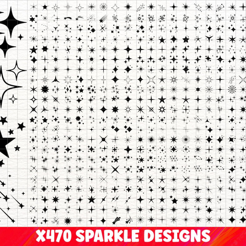 Sparkles Clipart Svg - Etsy UK