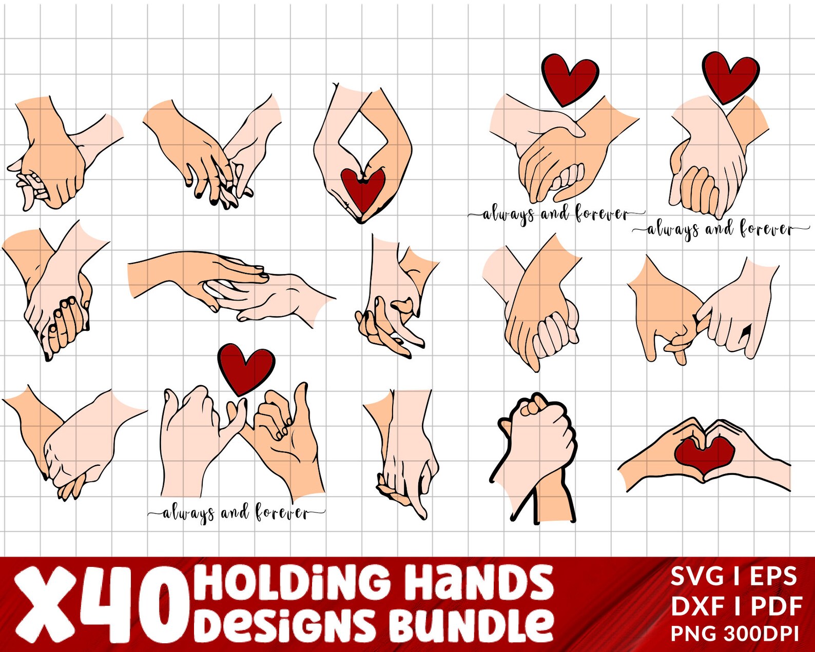 Holding Hands SVG, Pinky Hold, Love, SVG Cut File, Customize With Your ...