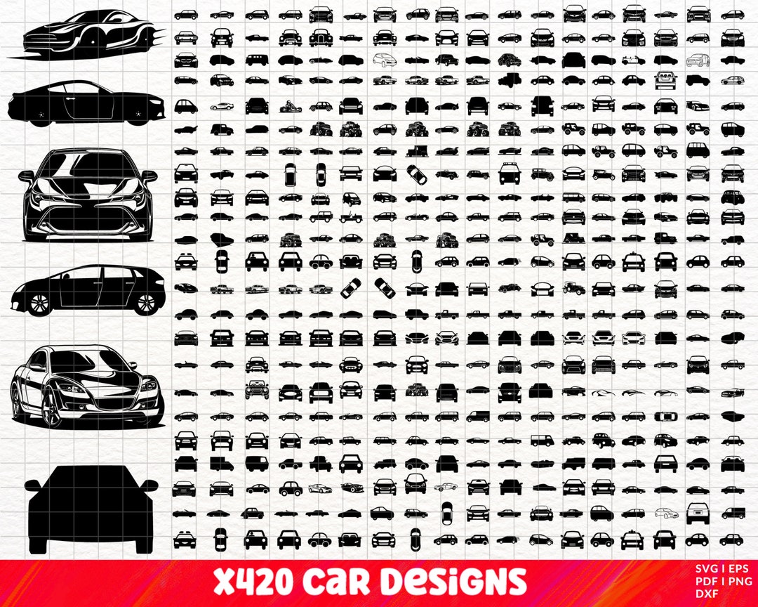 Car SVG Bundle, Car PNG Bundle, Car Clipart, Car SVG Cut Files Cricut ...