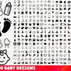 Baby Crib Mobile SVG, Cot Toy Silhouette, New Born Nursery Clipart, Cot ...
