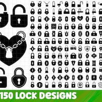 Closed Lock Svg, Lock Svg, Padlock Svg, Security Svg, Lock Dxf, Lock ...