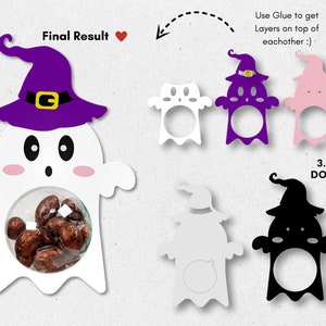 Halloween Candy Dome SVG Bundle, Ghost Candy Dome Svg, Candy Ornaments ...