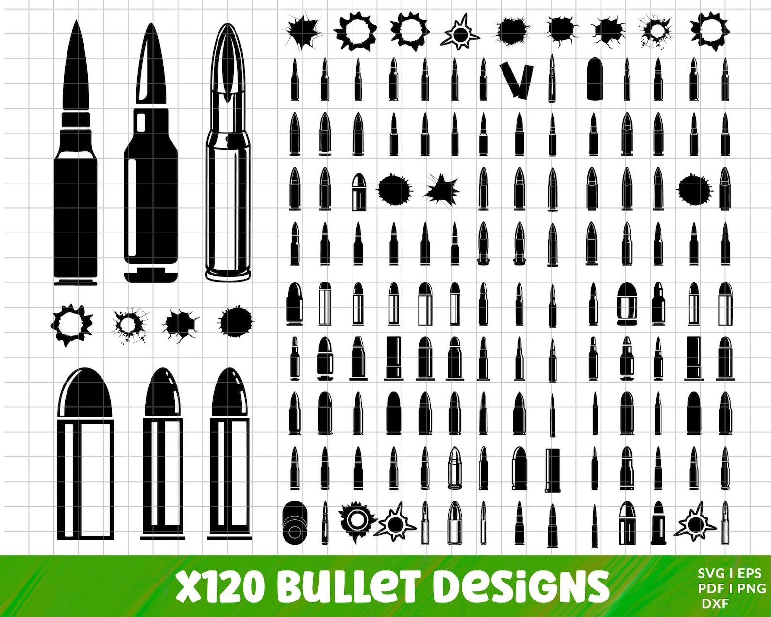 Bullet SVG Bundle , Bullet PNG Bundle, Bullet Clip Art, Bullet Cut ...