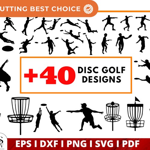 Disc Golf Svg Disc Golf Vector Clipart Golfer Svg Frisbee - Etsy