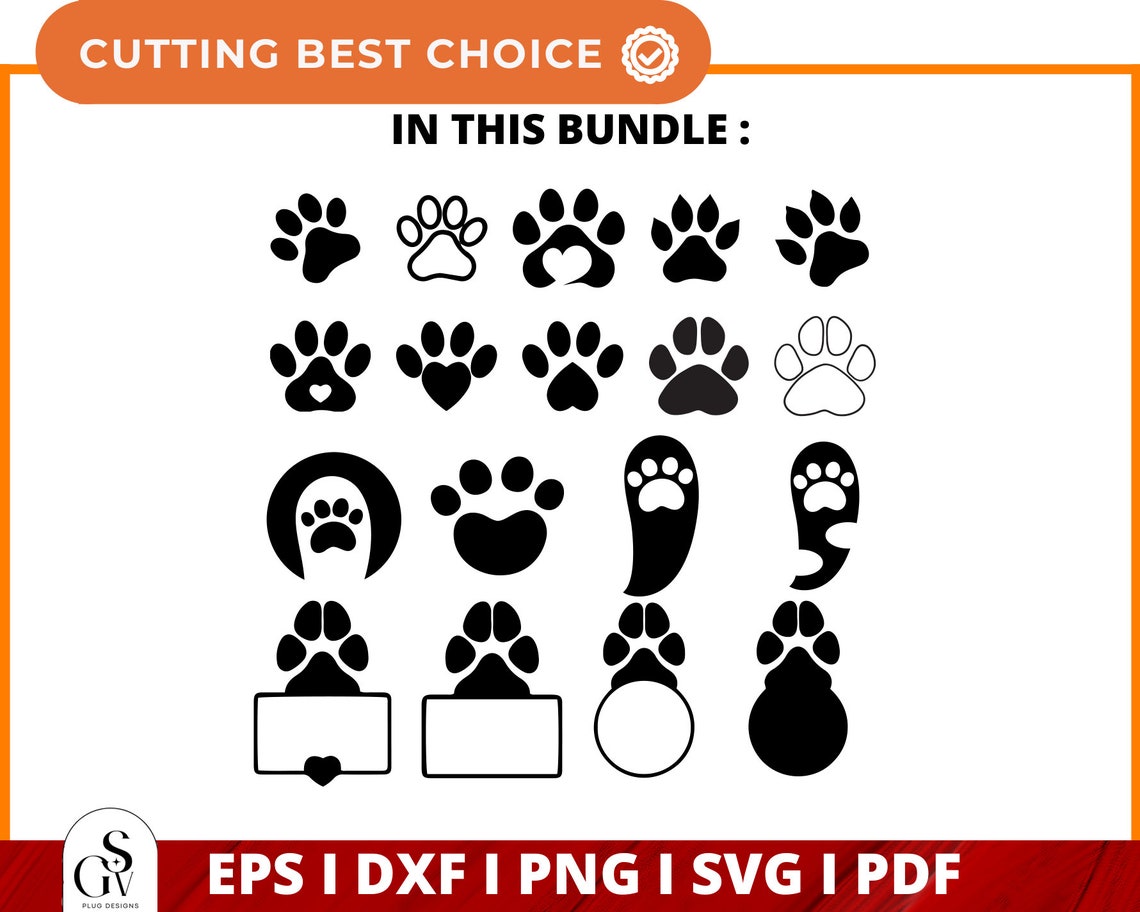 Paw Print Svg Dog Paw Print Svg Dog Paw Svg Paw Svg Dog - Etsy