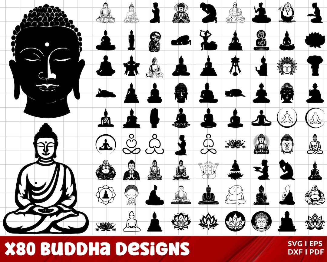 Buddha SVG Bundle, Buddha PNG Bundle, Buddha Clipart, Buddha SVG Cut ...