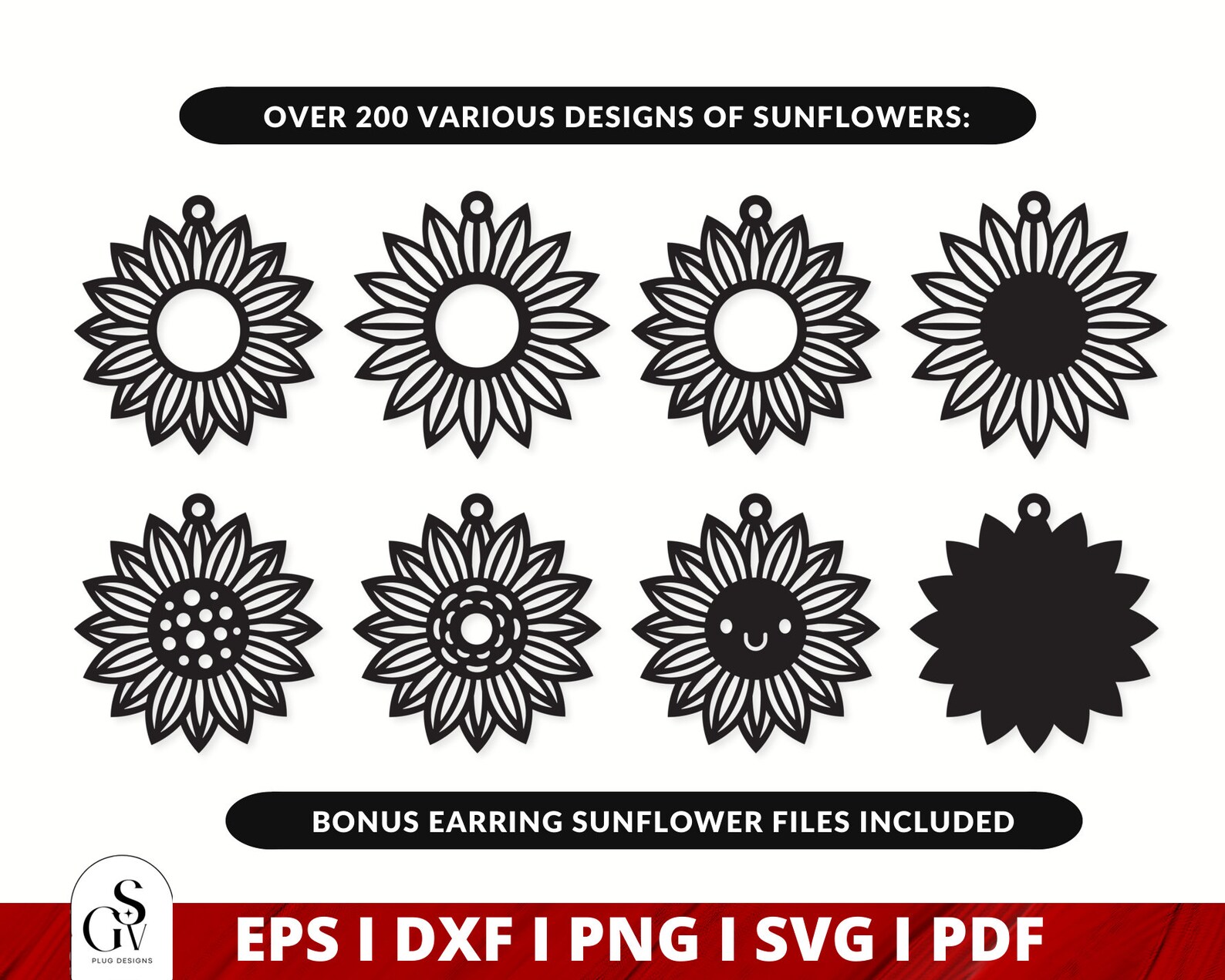 Sunflower SVG Bundle, Sunflower Monogram Svg, Sunflower Png, Floral Mom ...