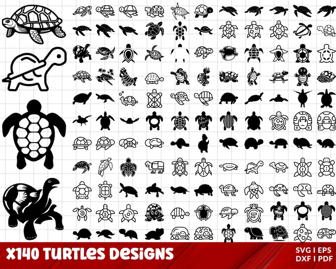Turtle SVG Bundle, Turtle Face Svg, Turtle SVG Cut Files for Cricut ...