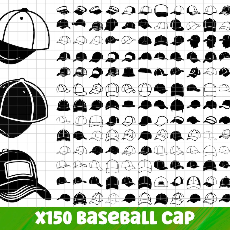 Back of Baseball Cap Svg - Etsy