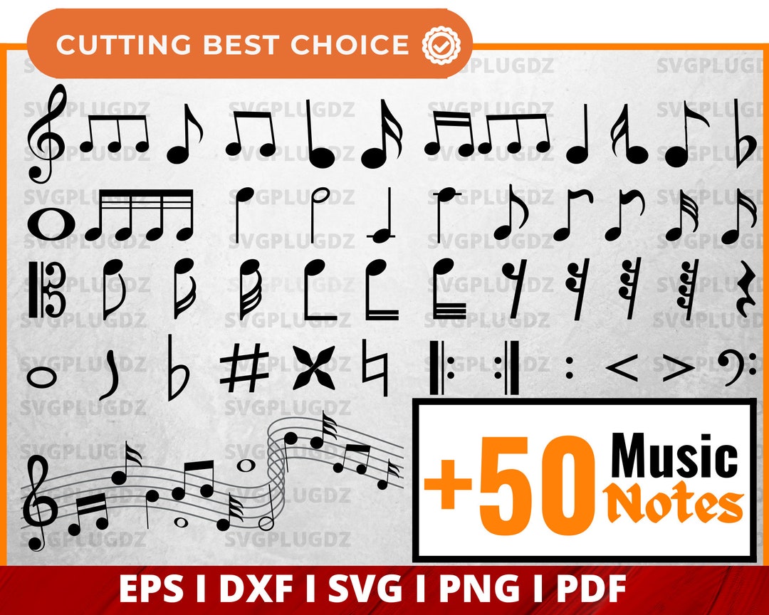 Music Notes SVG, Music Svg, Music Notes Clipart, Music Clipart Notes ...