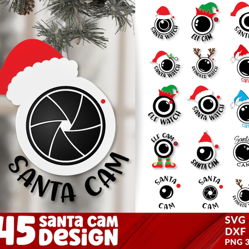 Santa Cam Svg - Etsy