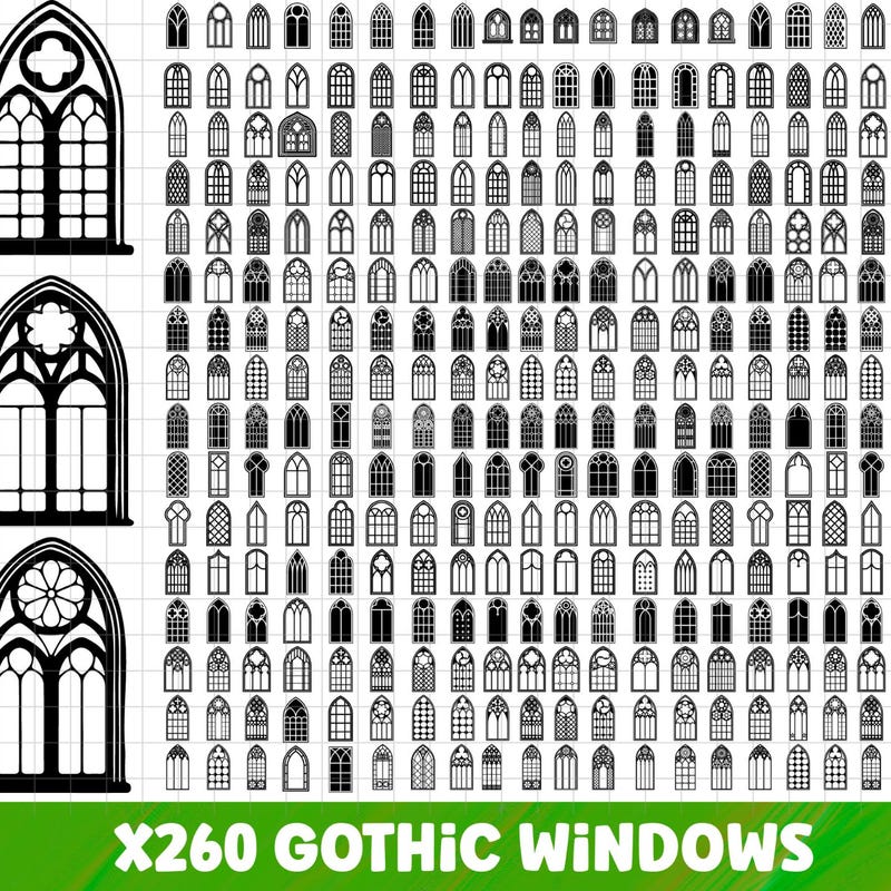 Gothic Glass Patterns - Etsy UK