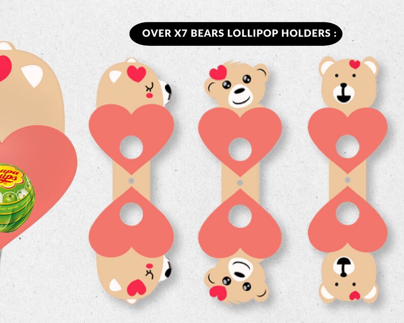 Valentine Lollipop Holder SVG, Valentines Day Lollipop Holder Cut File ...