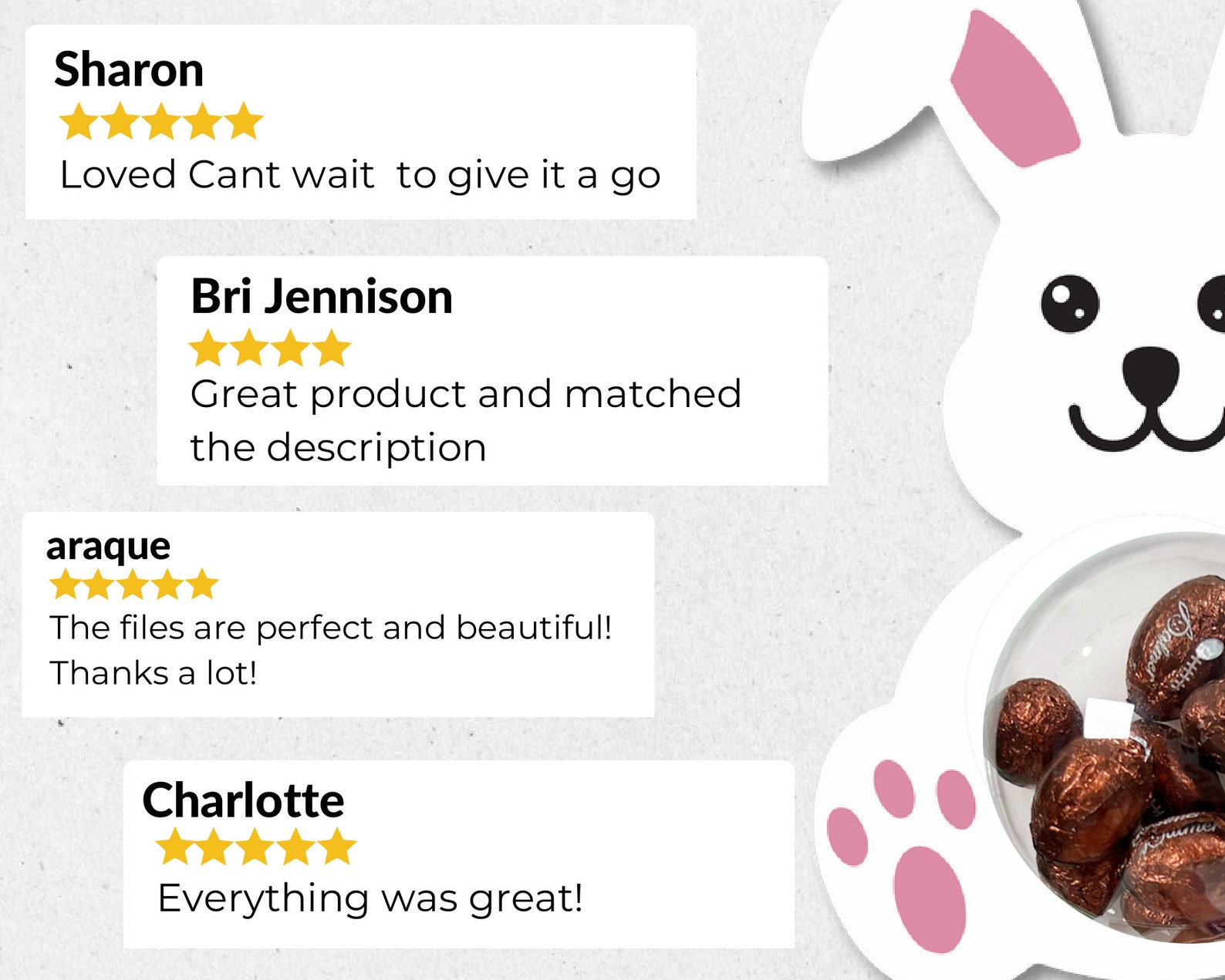 Easter Candy Dome SVG Bundle, Easter Candy Holder SVG, Bunny Candy ...