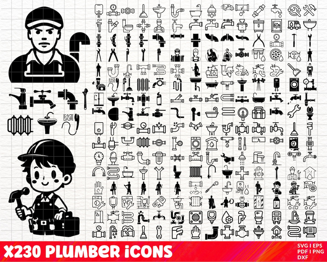 Plumber SVG Bundle, Plumber PNG Bundle, Plumber Clipart, Plumber Cut ...