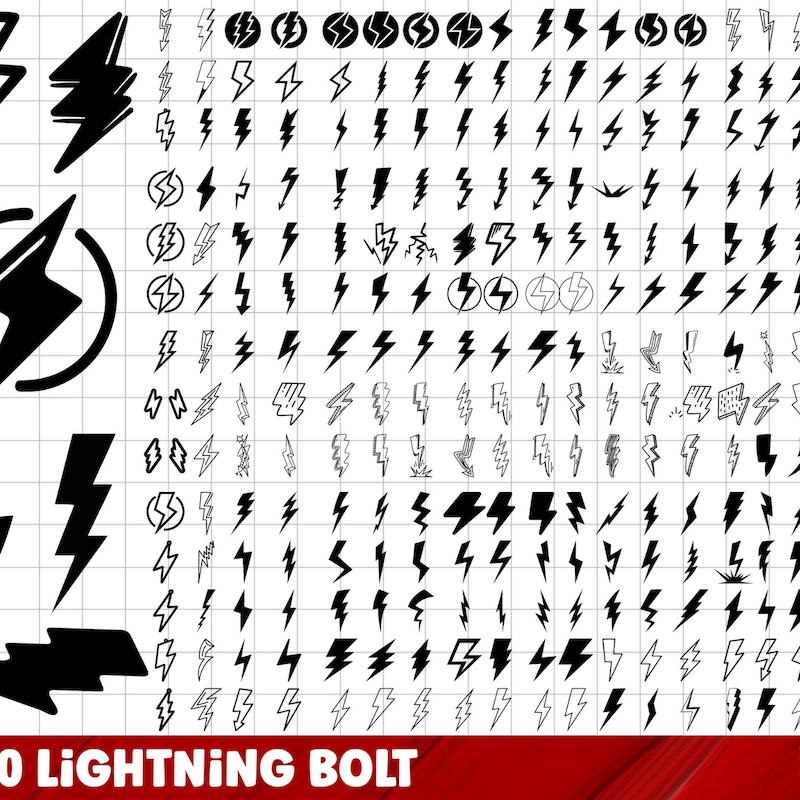 Lightning Bolt Svg - Etsy