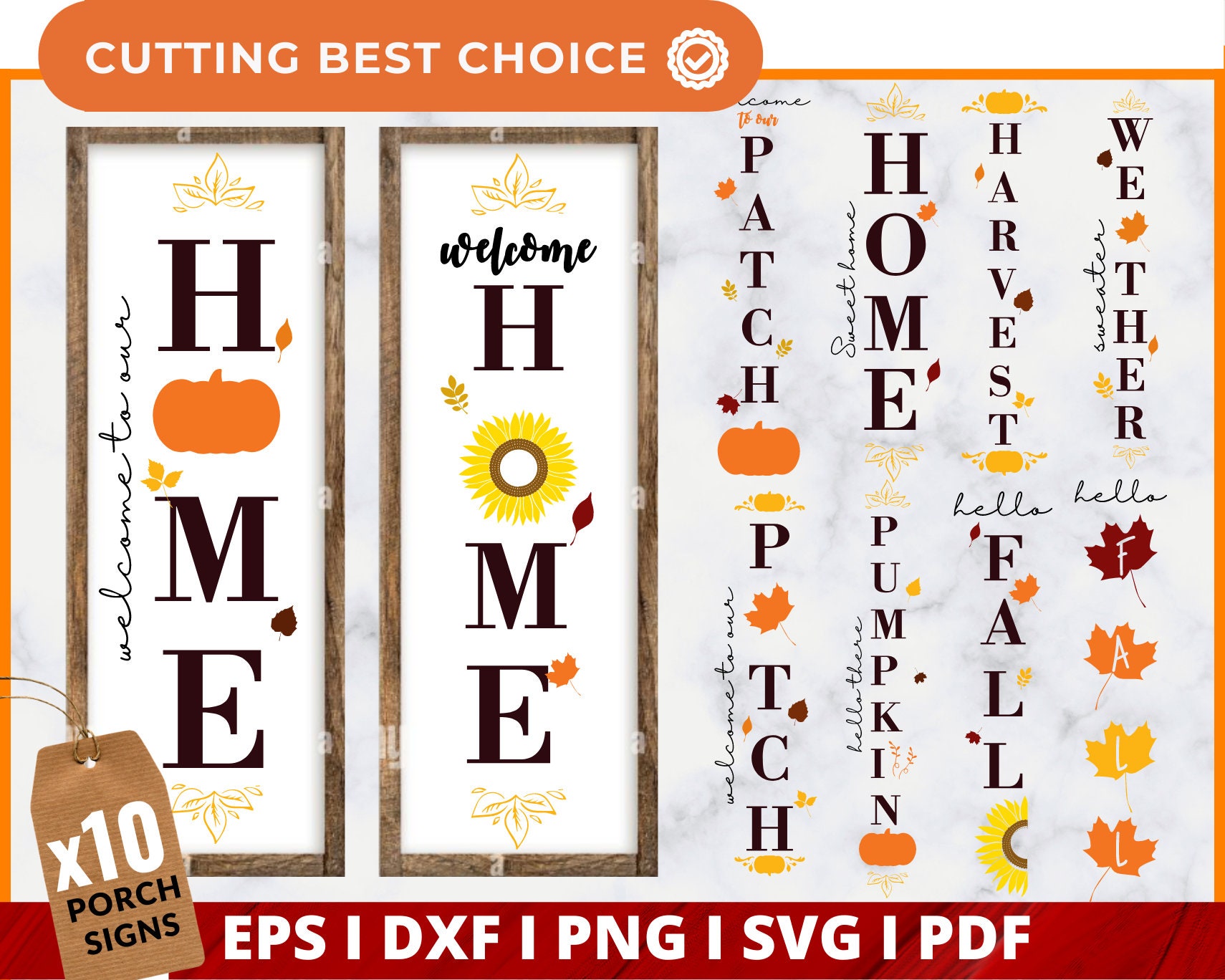 Fall Porch Sign Svg Bundle Thanksgiving Porch Sign Svg - Etsy