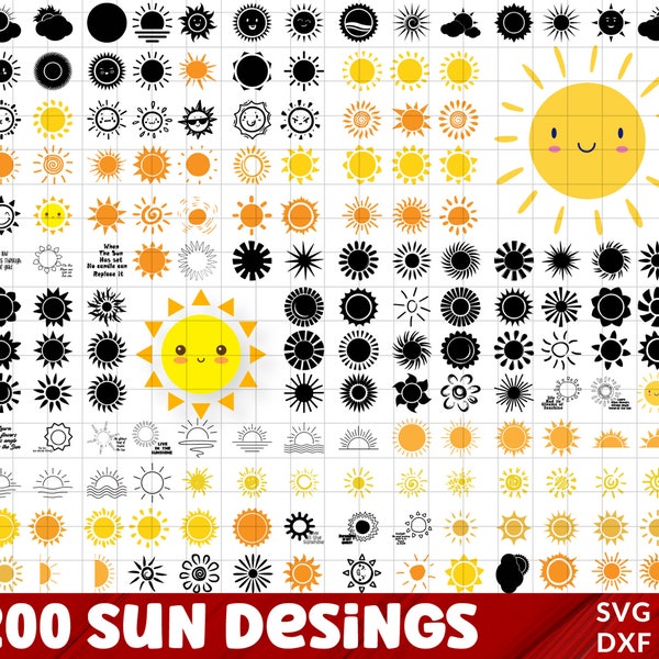 Sun Svg - Etsy