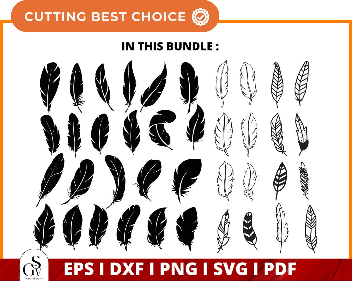 Feder SVG Feder Clipart Feder Silhouette Pfau svg Boho - Etsy Schweiz