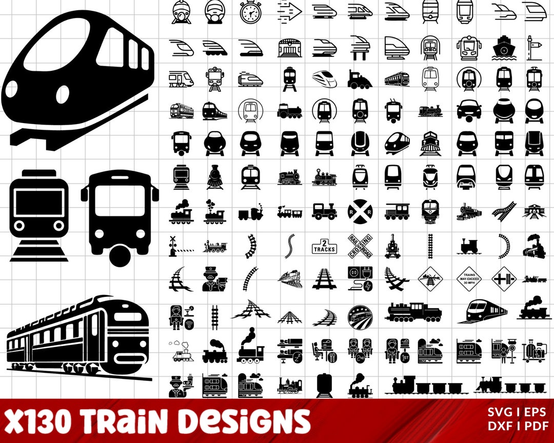 Train SVG Bundle, Train PNG Bundle, Train Clipart, Train SVG Cut Files ...