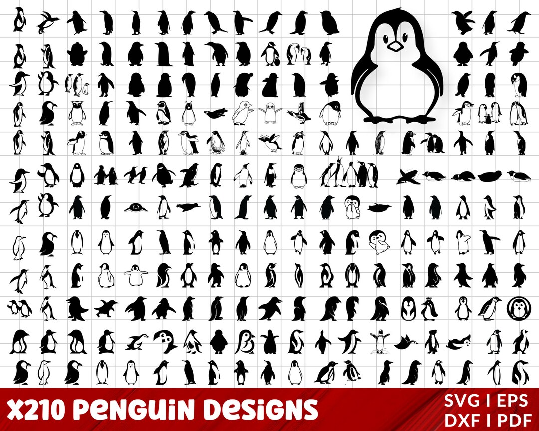 Penguin SVG Bundle , Penguin PNG Bundle , Penguin Clipart , Penguin SVG ...
