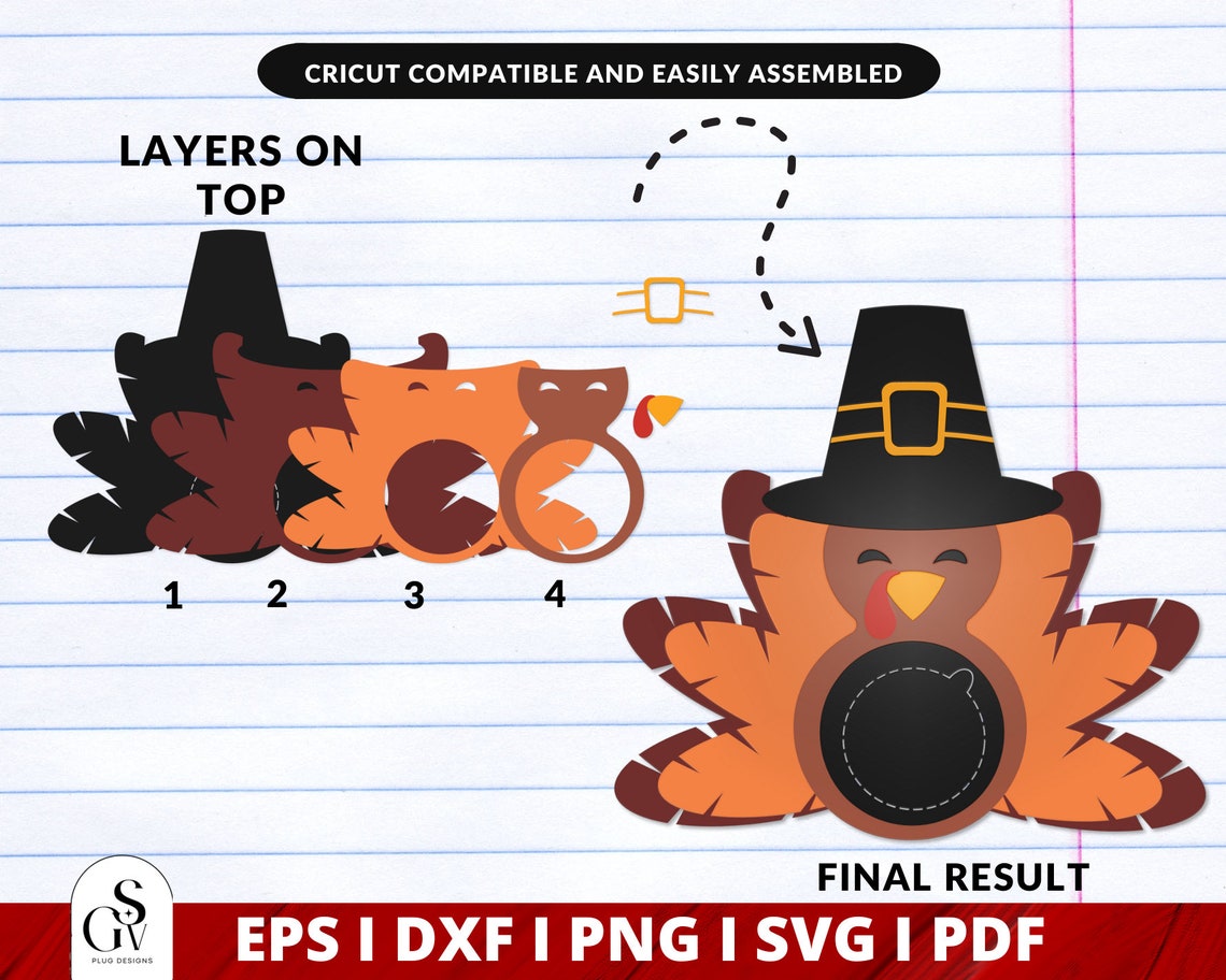 Turkey Candy Dome SVG Candy Ornaments SVG Thanksgiving Party - Etsy