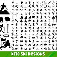 Skiing SVG Bundle: Helmet, Goggles, Boots, and More (digital Files ...