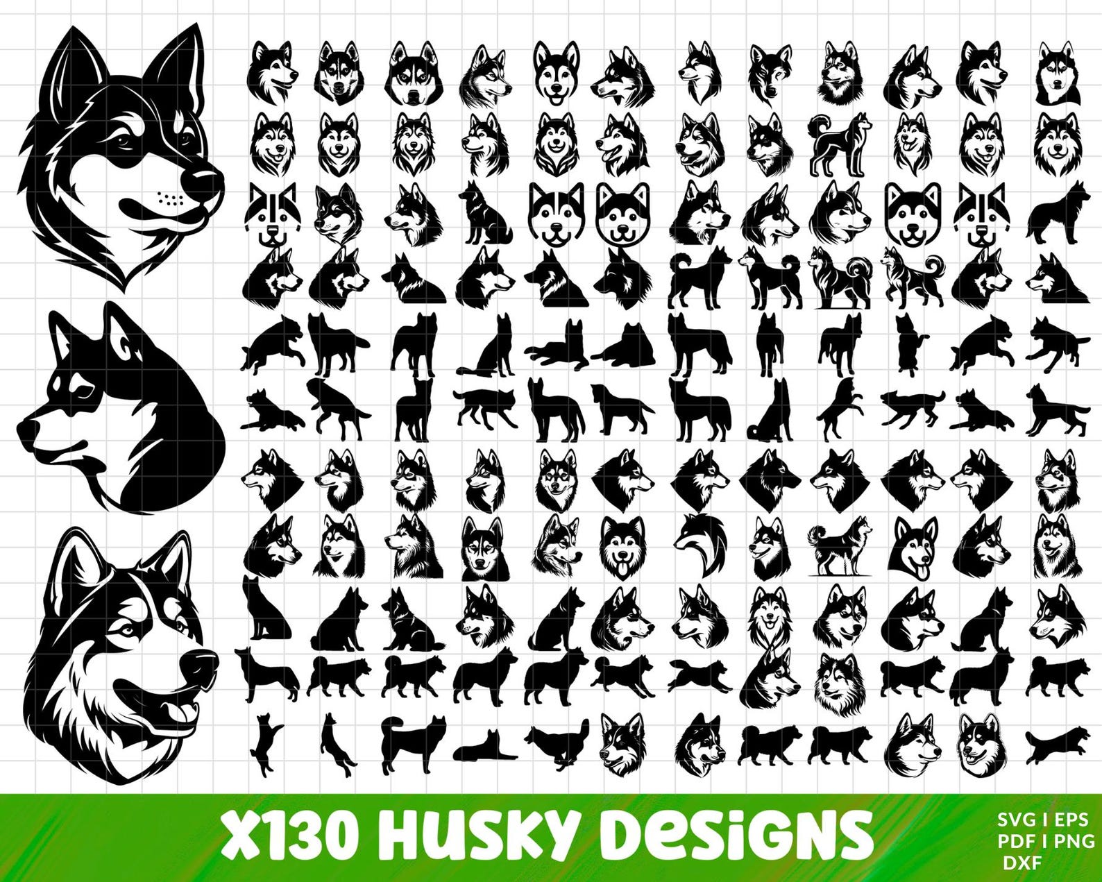 Siberian Husky SVG Bundle , Siberian Husky PNG Bundle, Siberian Husky ...