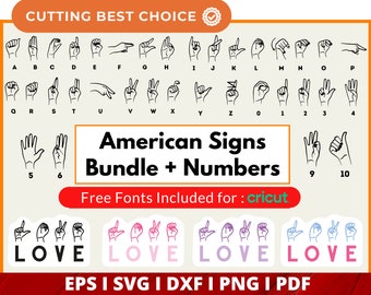 Sign Language Font - Etsy