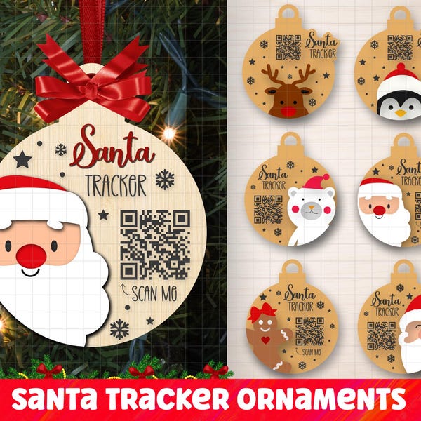 Santa Tracker Svg - Etsy