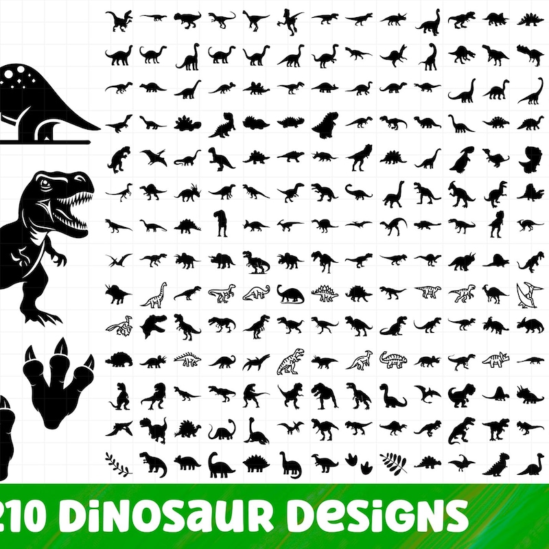 Dinosaur Digital Cricut - Etsy