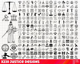 Justice SVG Bundle, Scale of Justice SVG, Law Svg, Lady Justice Svg ...