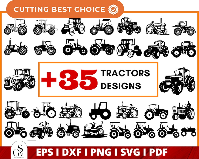 Tractors SVG Bundle, Tractor Png, Farm Tractor Svg, Farming Svg ...