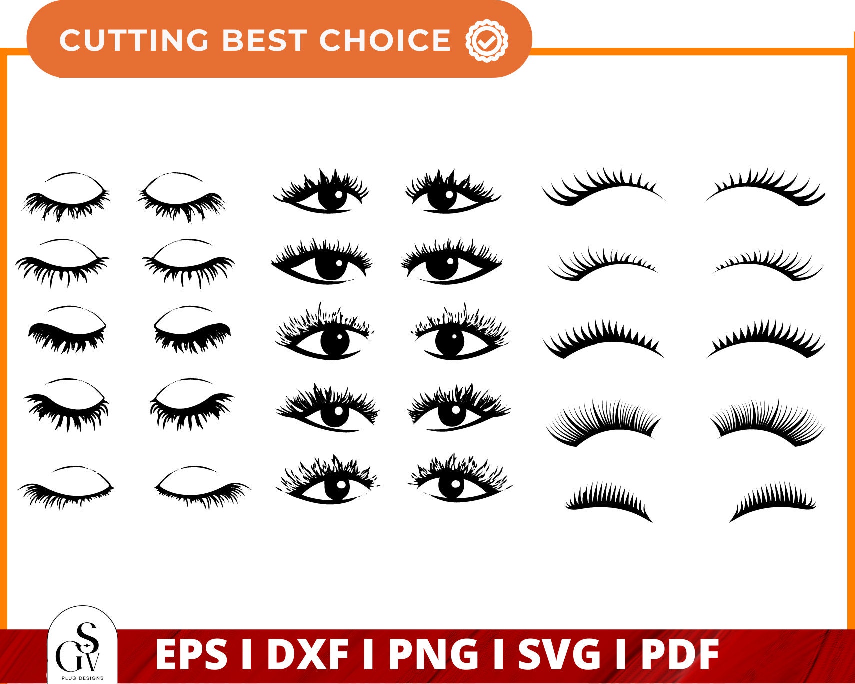 Eyelashes Bundle Svg Eyebrows Svg Lashes Svgwomen Eyes Svg - Etsy