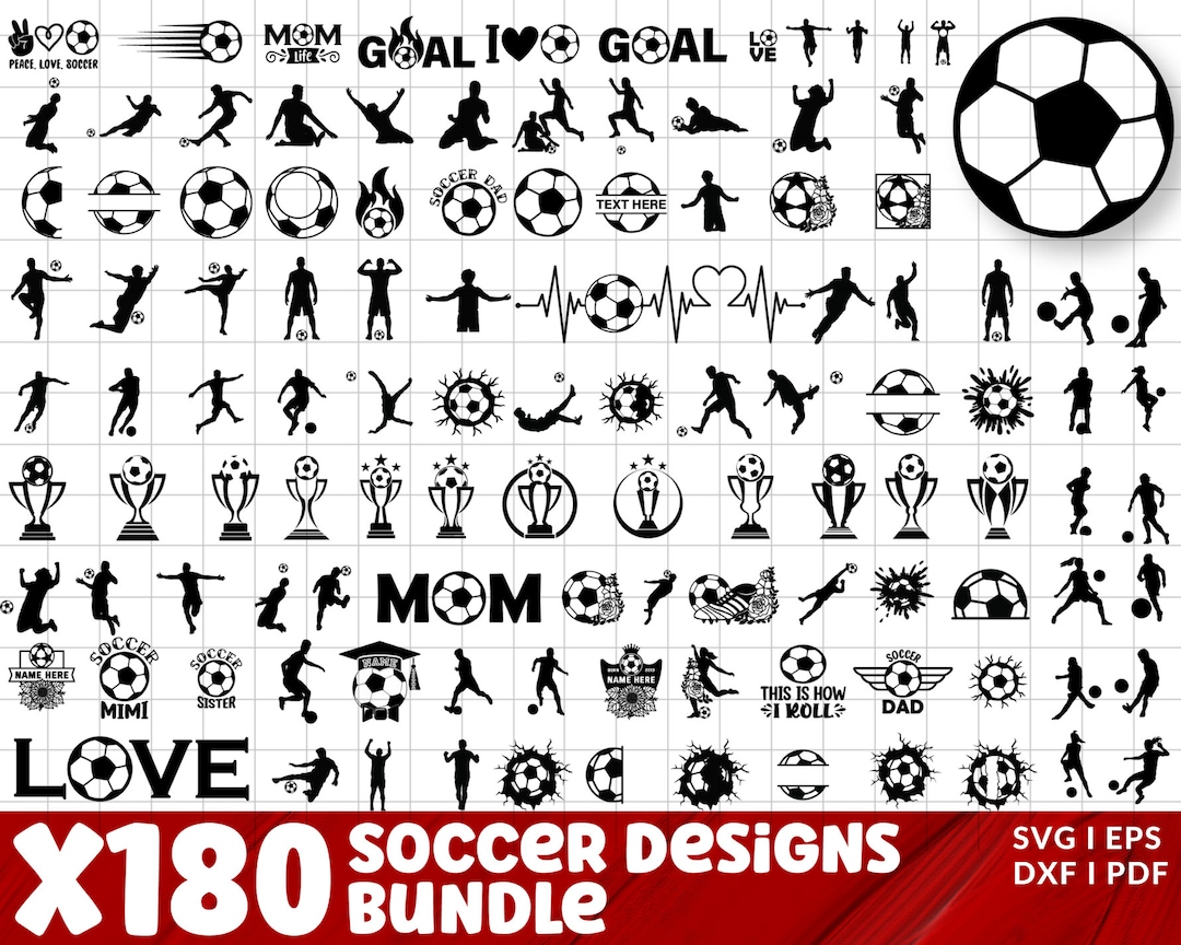 SOCCER Svg Bundle, SOCCER Svg Cut Files for Cricut, Soccer Mom Svg ...