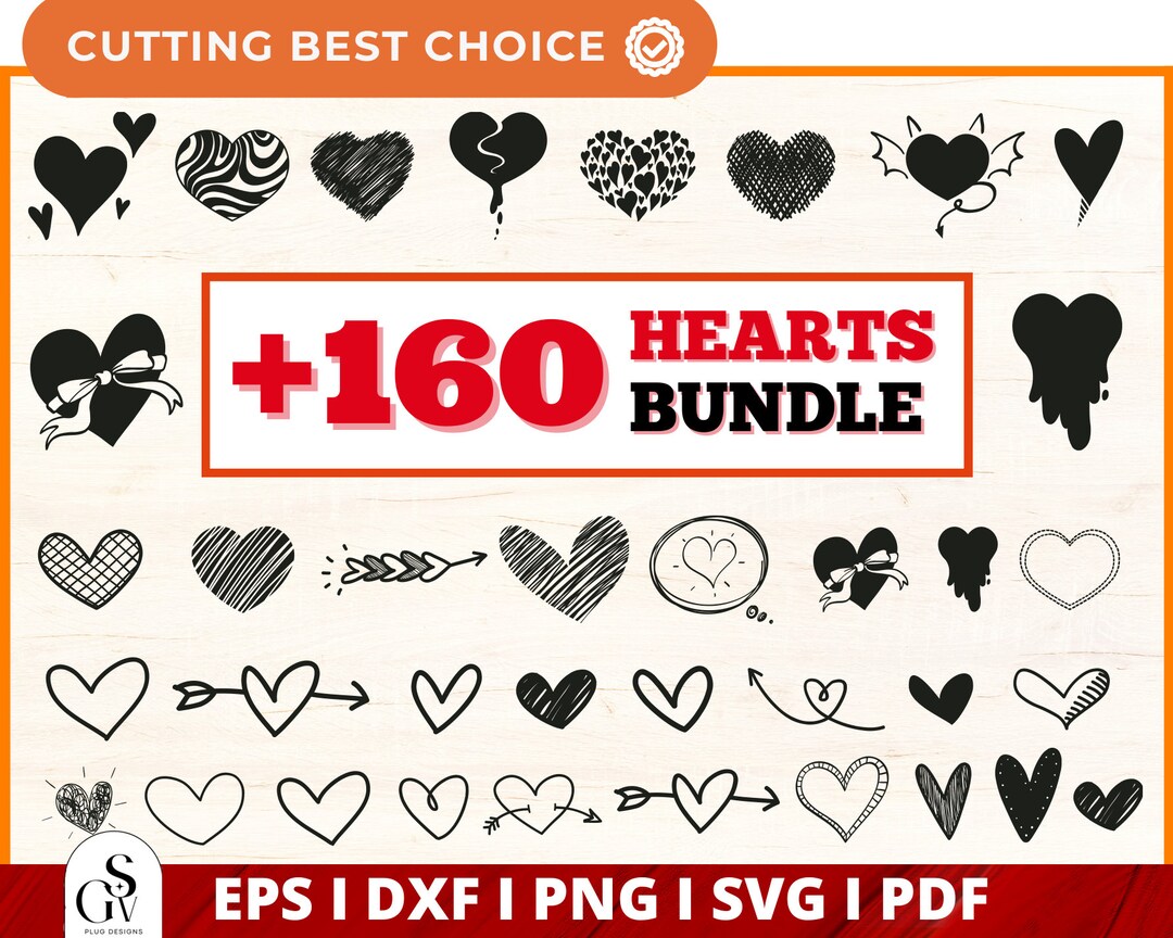 Heart Svg Bundle Heart Svg Hand Drawn Heart Svg Open Heart - Etsy