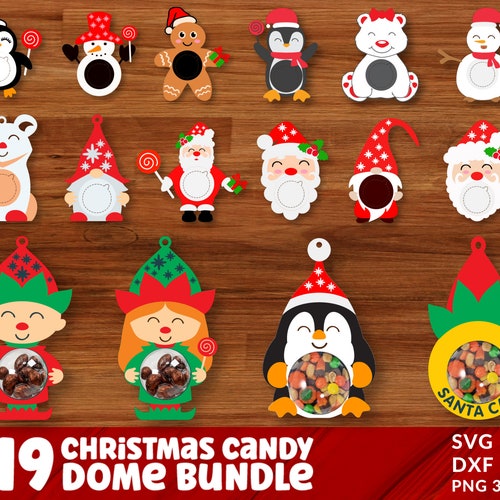 Santa Candy Dome Svg. Chocolate Holder Svg. Christmas Candy - Etsy