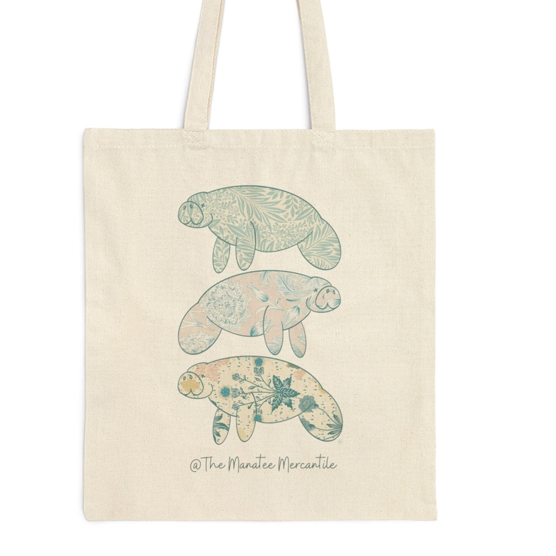 Canvas Bag Manatee - Etsy