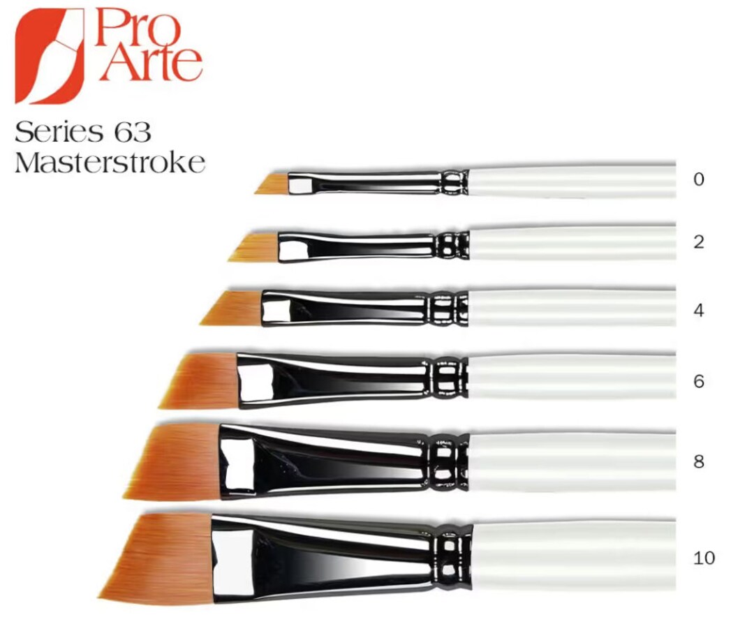 Pro Arte Masterstroke Series 63 Angled Shader Brush - Etsy