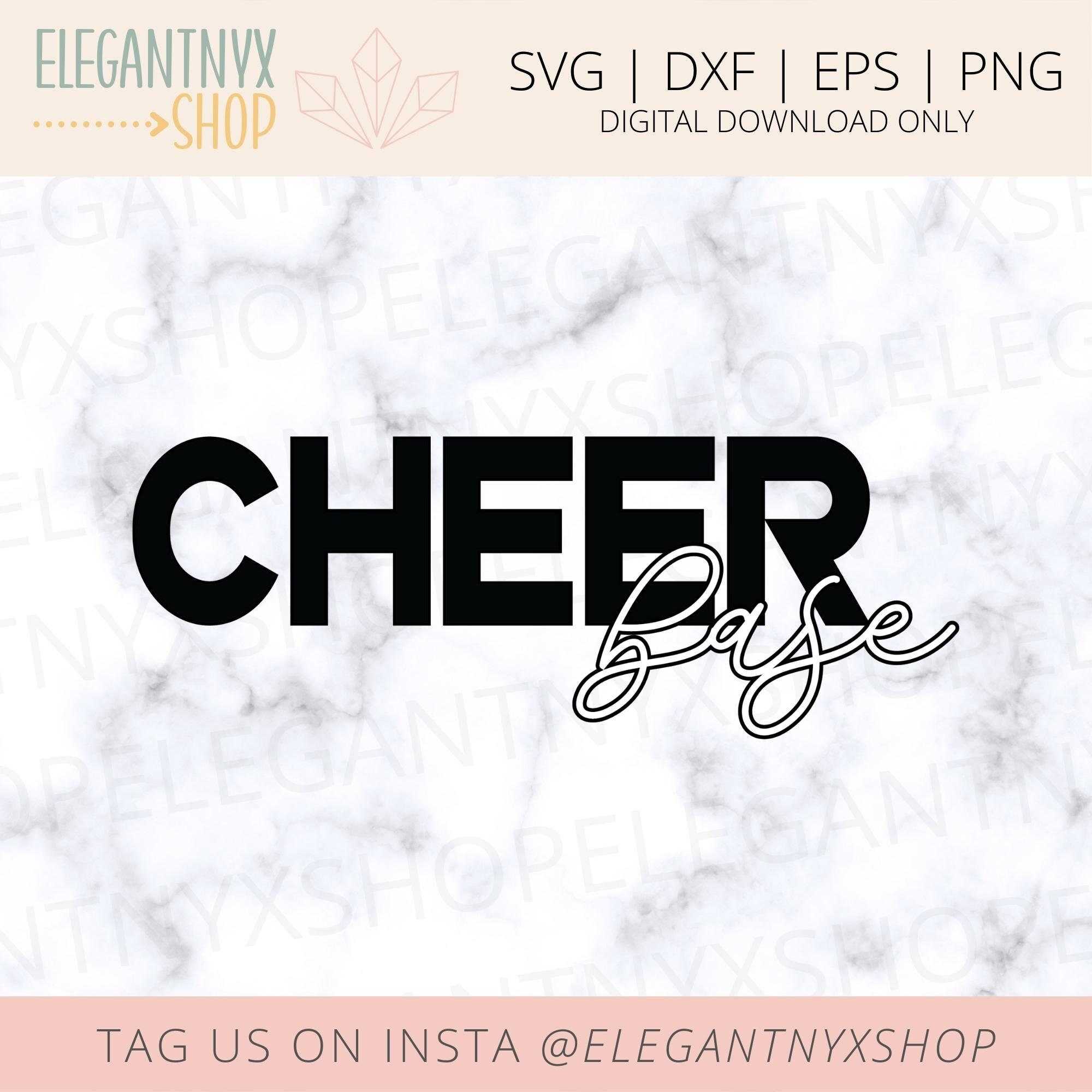 Cheer Base Text SVG Cheer SVG Cheerleading SVG Cheer Team - Etsy