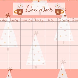 Adorable Boho Monthly Calendar - Seasonal & Holiday Focus - Digital ...