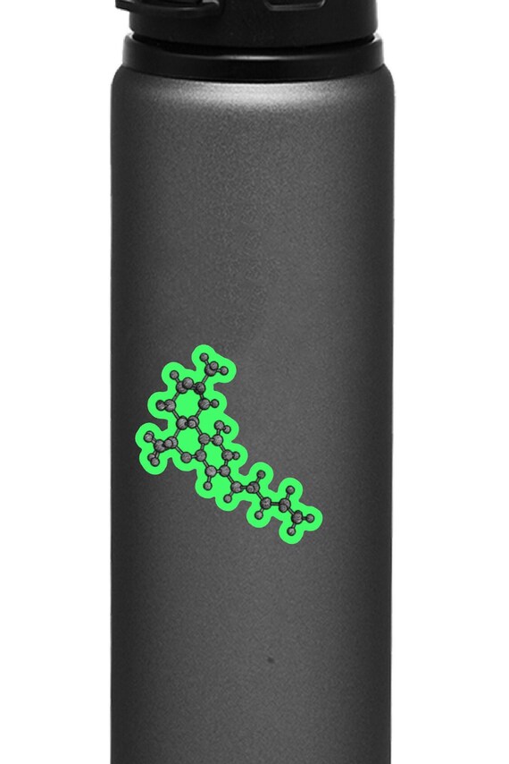 THC Molecule Sticker Vinyl Sticker Chemistry Stickers - Etsy