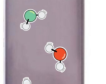 Molecule Sticker - Etsy
