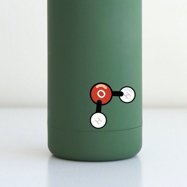 Molecule Sticker - Etsy