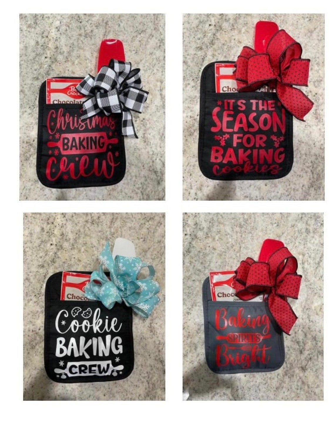 Christmas Pot Holder Gift Set Christmas Gift Inexpensive - Etsy