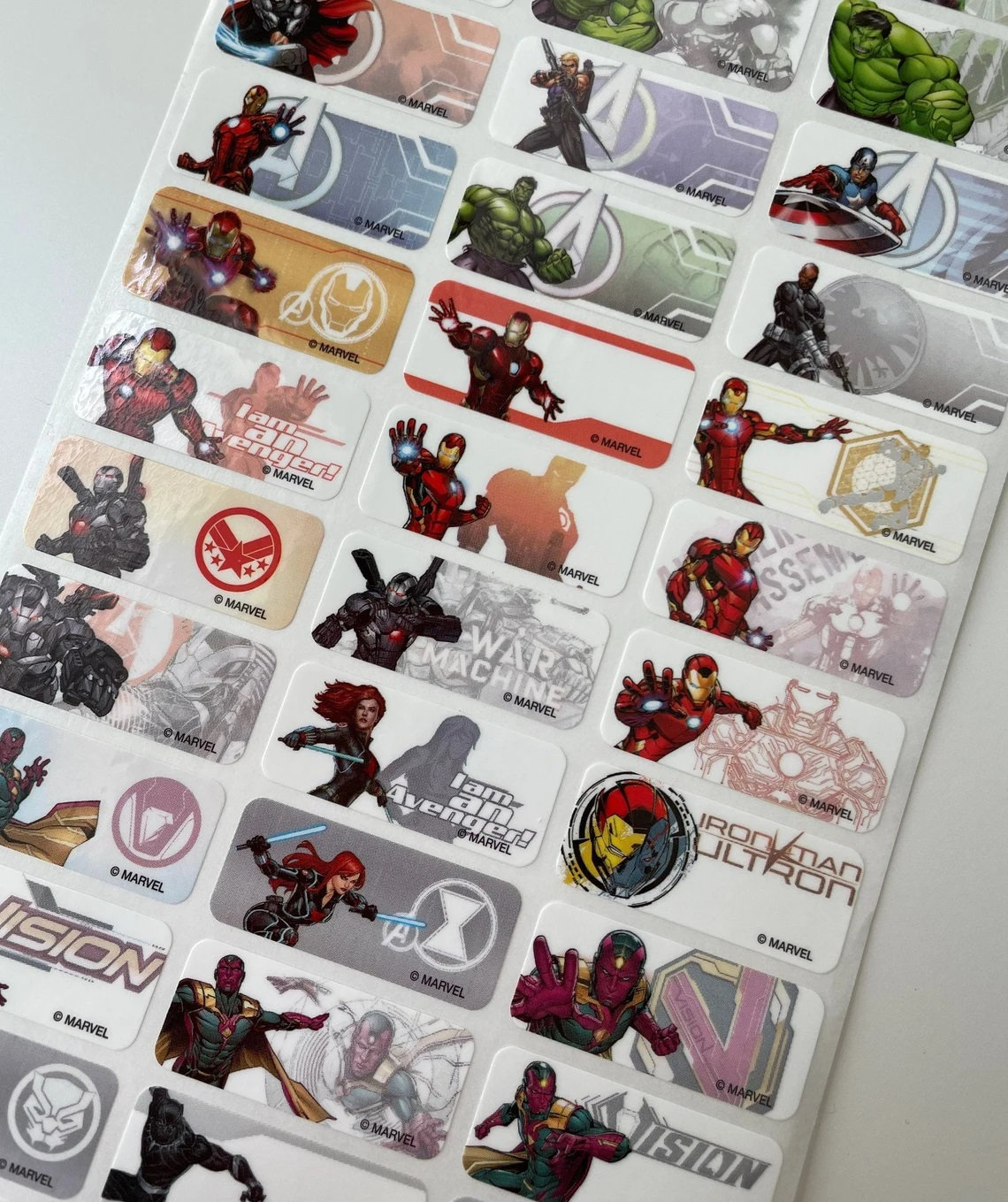 Avengers Waterproof Name Sticker Label, Daycare Label, School Supply ...