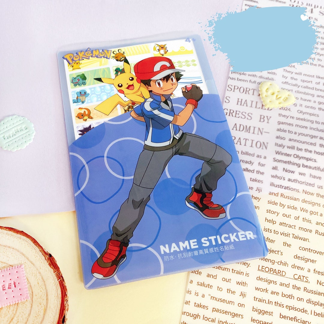 Pokemon Mini Folder for Personalized Kids School Name Sticker - Etsy