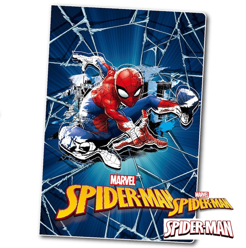 Spiderman Mini Folder for Personalized Kids School Name Sticker, School ...